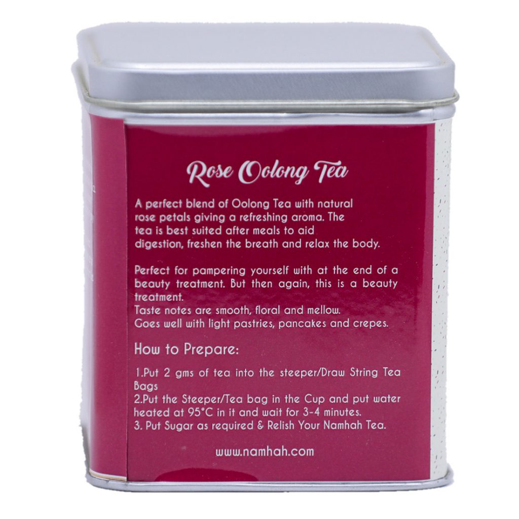 Rose Oolong Tea Tin Boxes (100gms) – Namhah